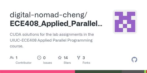Github Digital Nomad Chengece408appliedparallelprogramming Cuda