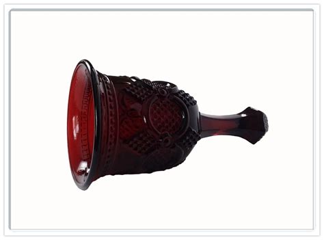 Vintage Avon Ruby Red Glass Bell 1979 Cape Cod Collection Etsy