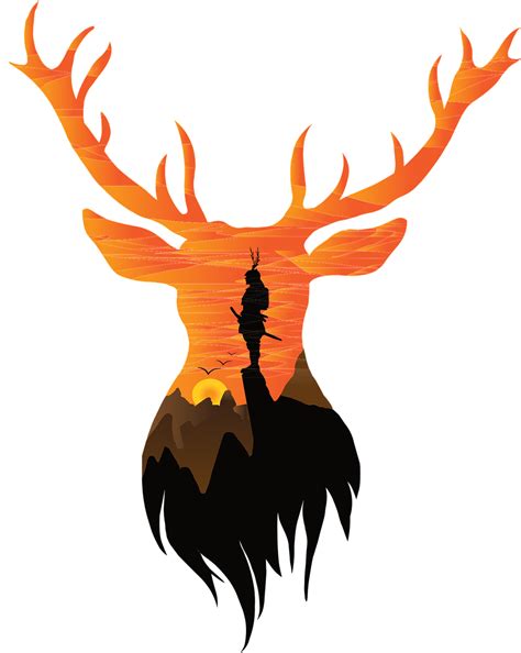 Download Deer Sunset Samuri Royalty Free Vector Graphic Pixabay