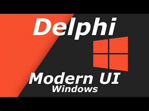 Delphi Vcl Pascal Modern Ui Source Youtube