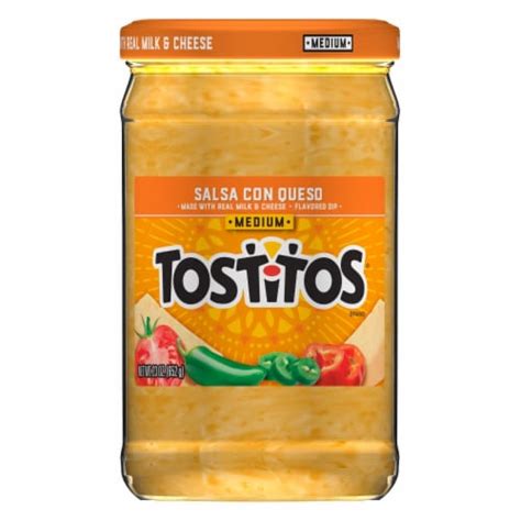 Tostitos Medium Salsa Con Queso Dip 23 Oz Kroger