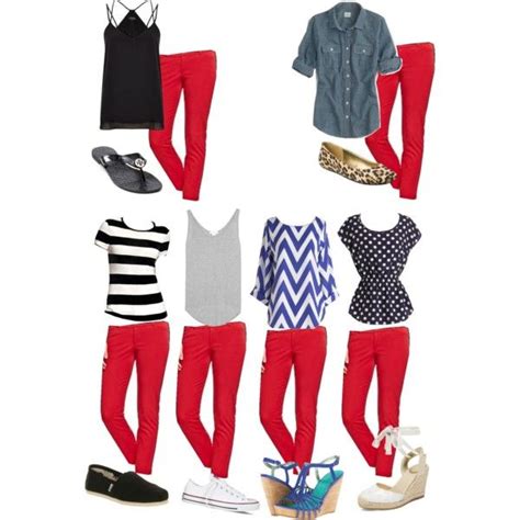 Luxury Fashion And Independent Designers Ssense Red Pants Outfit