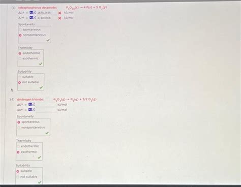 Solved C Tetraphosphorus Decaoxide Ag° 49 2675 2496 Ah°