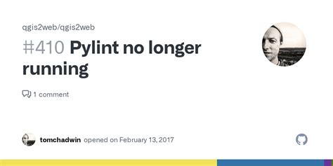 Pylint No Longer Running · Issue 410 · Qgis2webqgis2web · Github