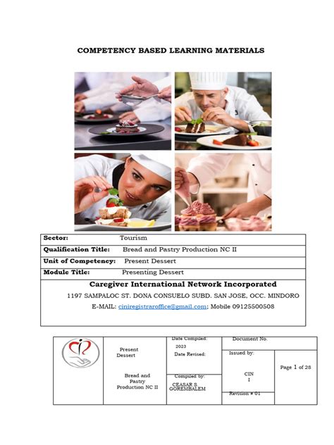 Cblm Sar Pdf Desserts Caramel