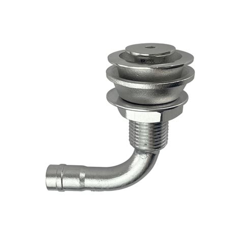 Fuel Tank Breather Vent Stainless Steel Recessed Straight 16mm Hose