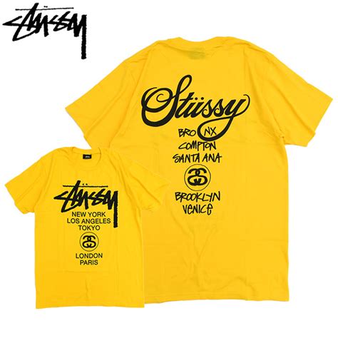 【楽天市場】【アウトレット不良箇所あり】ステューシー Stussy Tシャツ 半袖 メンズ World Tour Stussy Tee