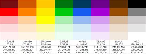 Excel Color Template