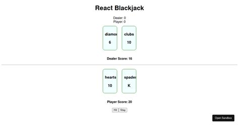 React Playing Card Examples Codesandbox