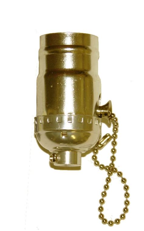 Atron Electro Industries LA1138 Medium Base Pull Chain Socket 250W 250V Brass Canadian Tire