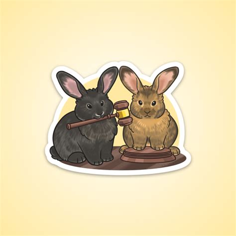 Dandelion Bunny Puffs Sticker The Pipsqueakery A Rescue Sanctuary