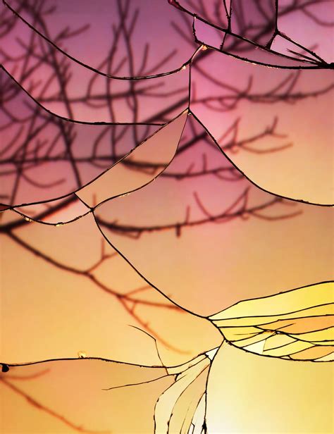 New York Based Photographer Presents Sunsets Through Shattered Glass