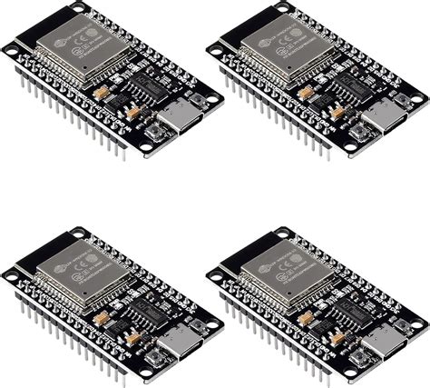 Dorhea Placa De Desenvolvimento Esp32 4 Peças Tipo C Usb Wifi