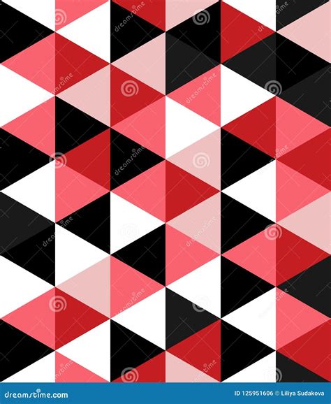 Abstract Triangle Vector Seamless Pattern Geometry Texture Polygonal Background Stock Vector