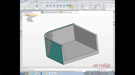 Solid Edge St Section Shell Youtube