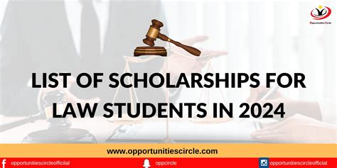 Best Scholarships For Law Students In 2024 Opportunities Circle