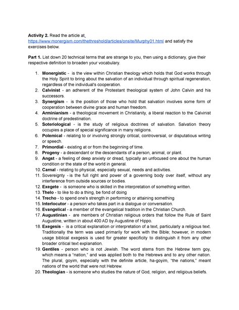 Eapp Activity 2 Assignment For English Activity 2 Read The Article