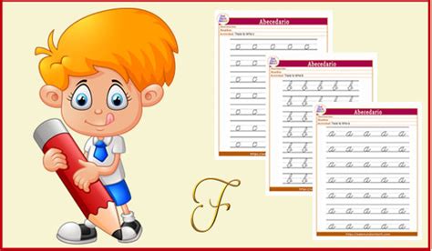 Ejercicios Del Abecedario En Letra Cursiva Web Mundo Infantil