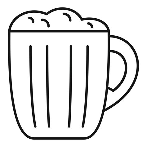 Mug Kvass Icon Outline Style 14618036 Vector Art At Vecteezy