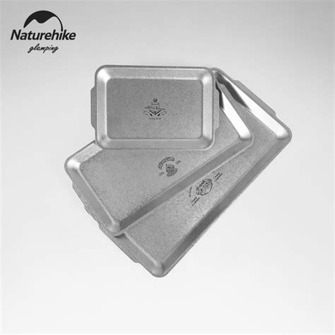 Naturehike Stainless Steel Square Plate Outdoor Camping Picnic Barbecue