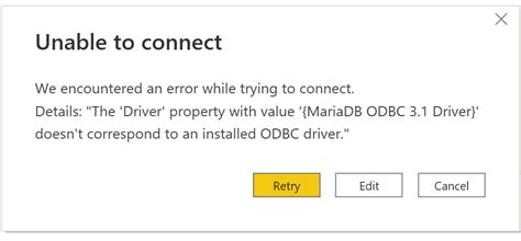 Unable To Connect · Issue 24 · Mariadb Corporationmariadb Powerbi · Github