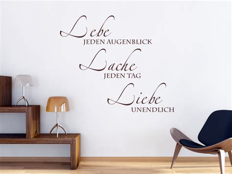 Wandtattoo Lebe Lache Liebe Von Wandtattoo Net