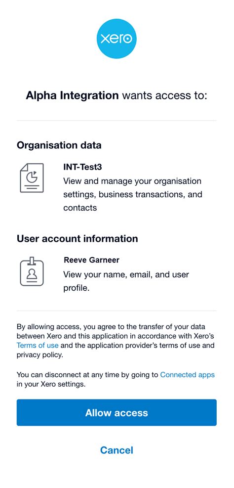 Configuring Xero Integrations M3ter Documentation