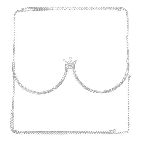 Aellinatey Chest Bracket Bra Chain Sexy Bikini Bra Body Chain Jewelry