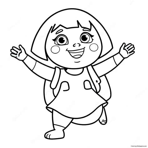 Dora The Explorer Coloring Page 24982 19729