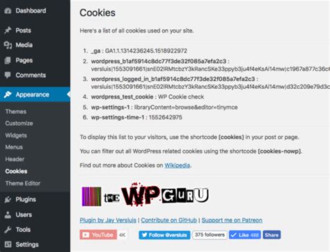 Show Me The Cookies How To List All Cookies On Your Wordpress Site