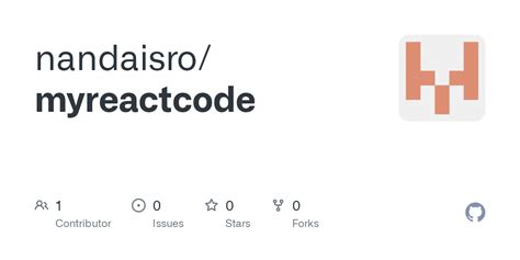 GitHub Nandaisro Myreactcode