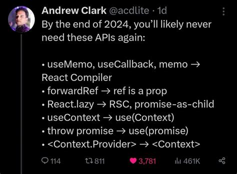 dinesh katariya on linkedin excited about react 19 and the new react