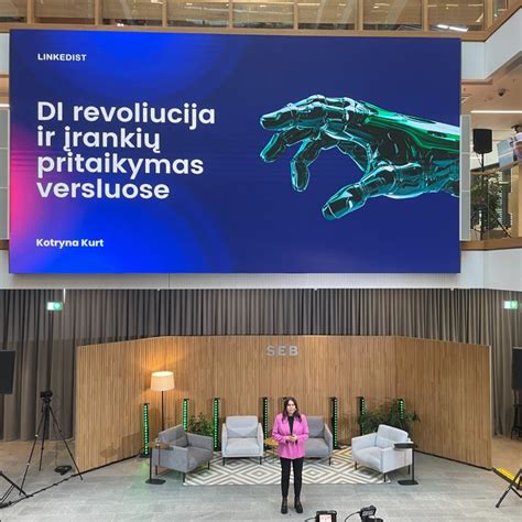 Kotryna Kurt on LinkedIn: Šiandien SEB Lietuvoje kalbėjau apie Dirbtinį Intelektą. Nuo ko viskas…