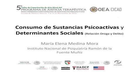 Consumo De Sustancias Psicoactivas Y Cicad · Consumo De Sustancias