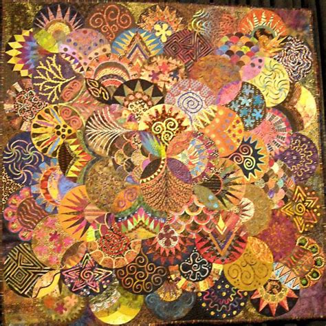 Cloud Of Quilt Patterns Not Square Blocks Curved Shell Shapes