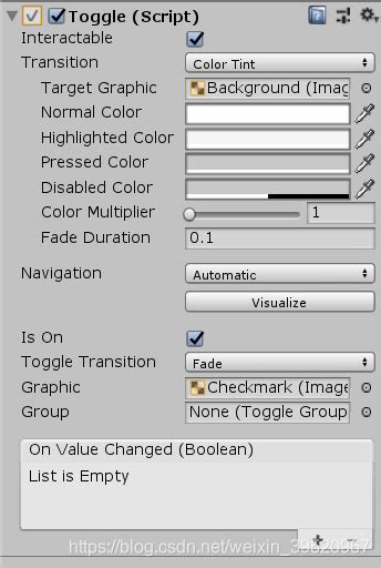 Unity之ugui的学习（六）：toggle（开关）unity Toggle Csdn博客