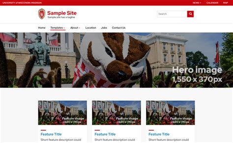 Uw Standard Html Template Brand And Visual Identity Uw Madison