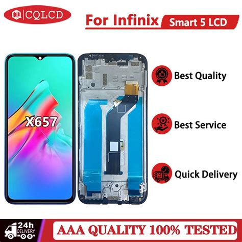 Infinix Smart 5 X657 X657C LCD With Frame Door Housing Bezel Repair