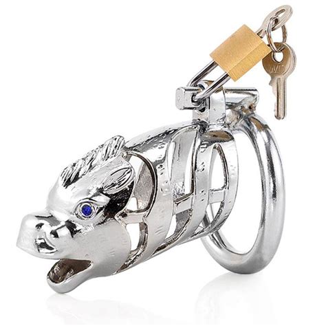 Cheap Men Stainless Steel Male Chastity Cage Locked Device Ring Adult