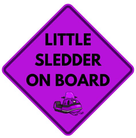 Sledder On Board Sticker Sled Girlz Riding Co