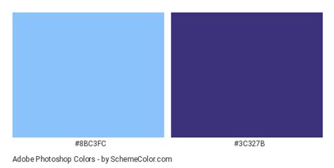 Adobe Photoshop Color Scheme Blue