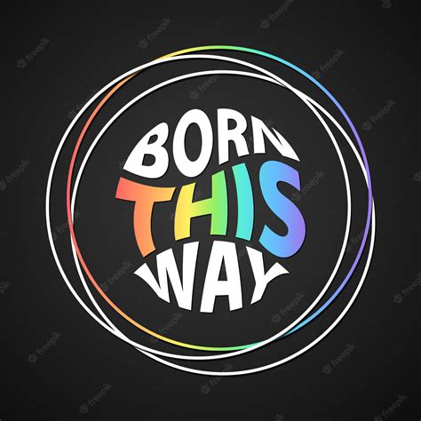 Premium Vector Lgbt Lettering 1 Bornthisway