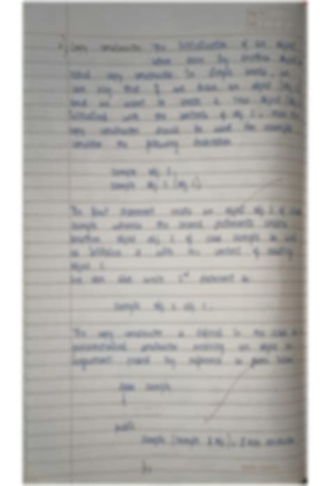 SOLUTION Constructor And Destructor Notes Studypool
