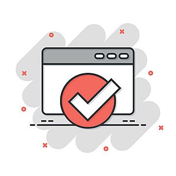 Comicstyle Todo List Icon On White Background With Check Marks Vector