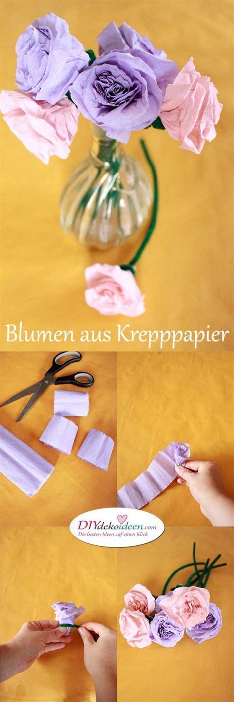 Pin Auf Rosen Kreppapier
