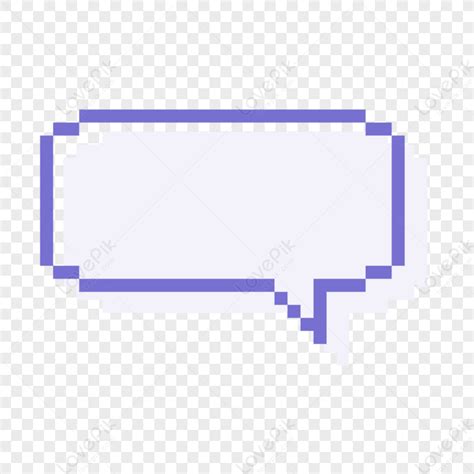 Purple Pixel Art Text Box Dialog Purple Dialogs Cartoon PNG Transparent