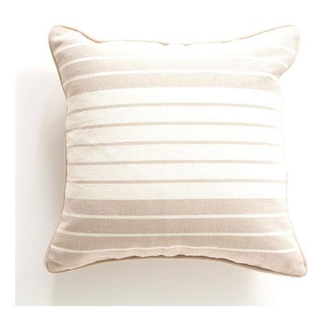 Palma Stripe Cushion 50 X 50 Cms Nude Big W
