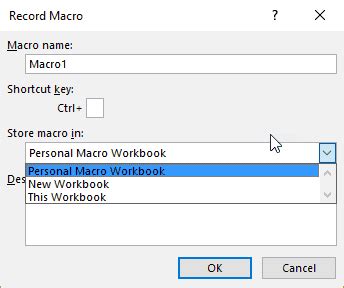 Excel Personal Macro Workbook Save Use Macros In All Workbooks