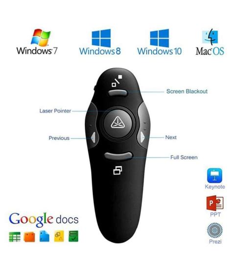 TKK DK003 USB 2 4GHz Wireless PPT PowerPoint Presenter Pointer Clicker Laser Remote Control