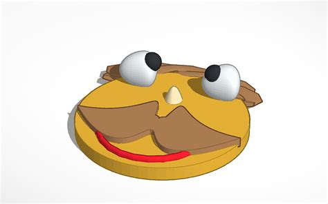 3d Design Mustache Man Tinkercad